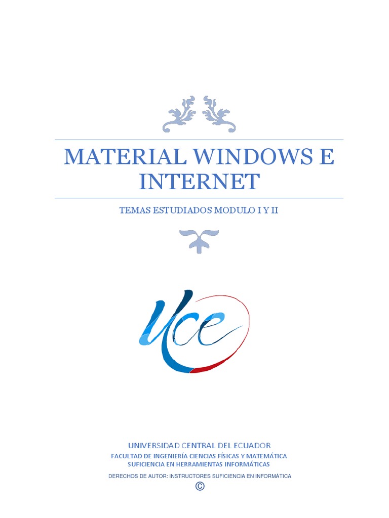 Material de Windows e Internet | PDF | Ventana (informática ...
