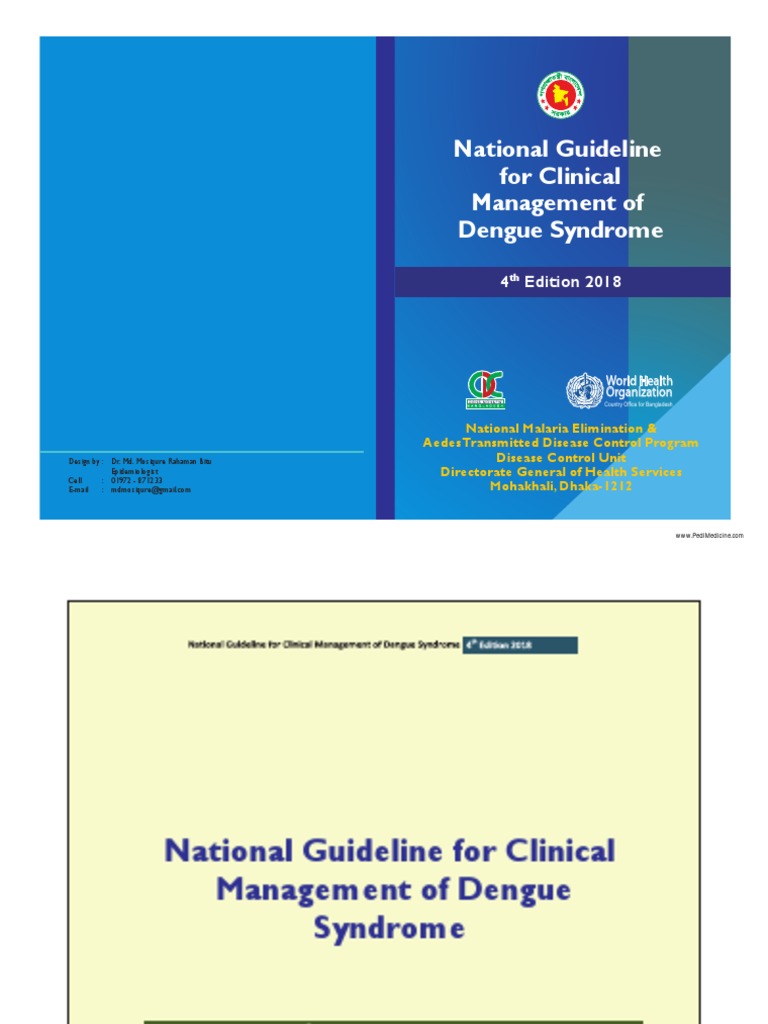 National Guidelines for Dengue Management | PDF | Mosquito | Infection