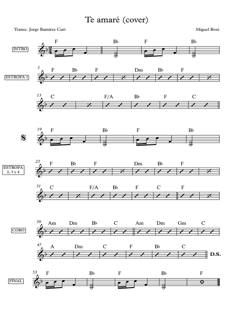 Te amaré (cover) | Entretenimiento (general)