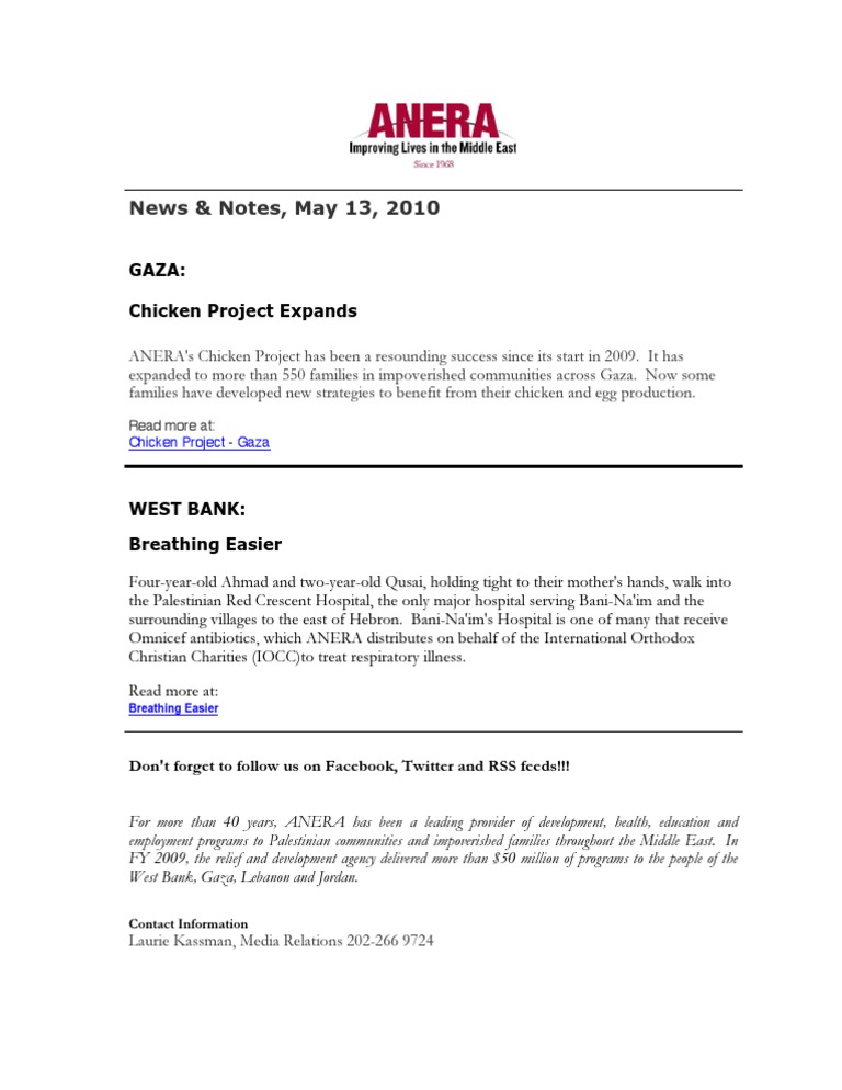 Anera - 5 13 10 | PDF