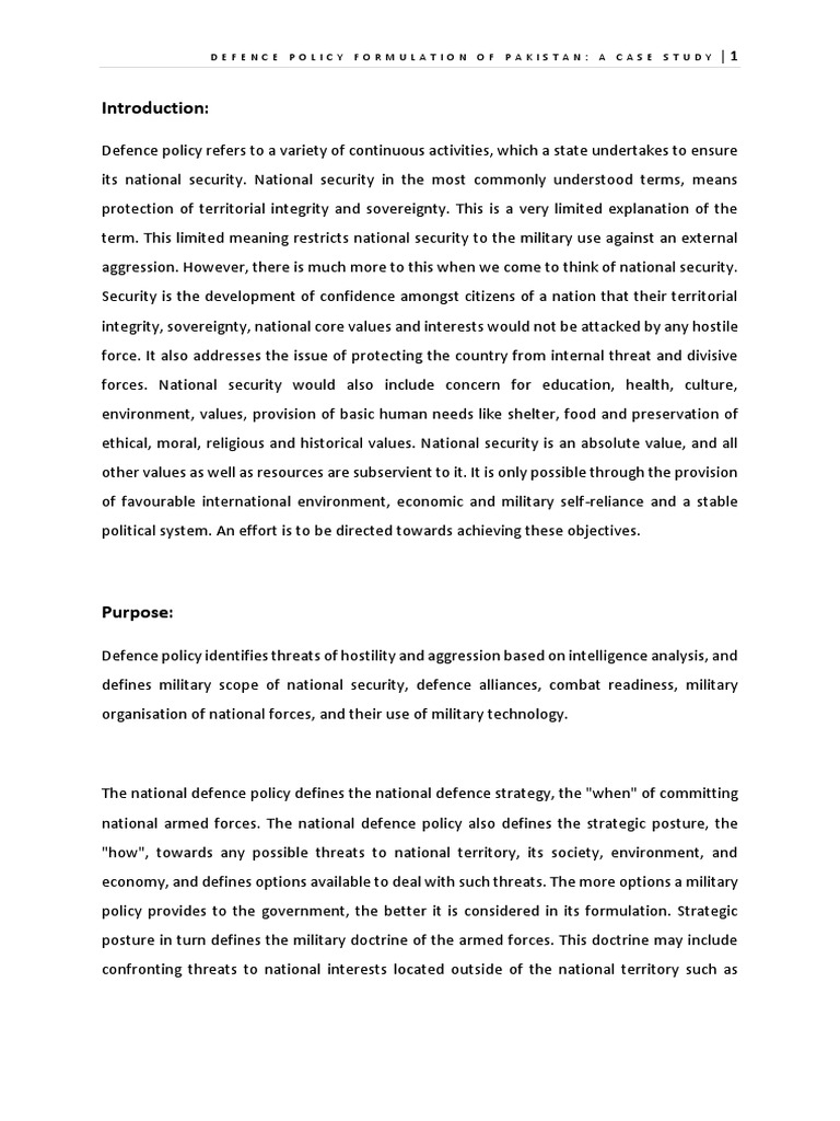 Defence and Strategic Studies | PDF | Military | National Security