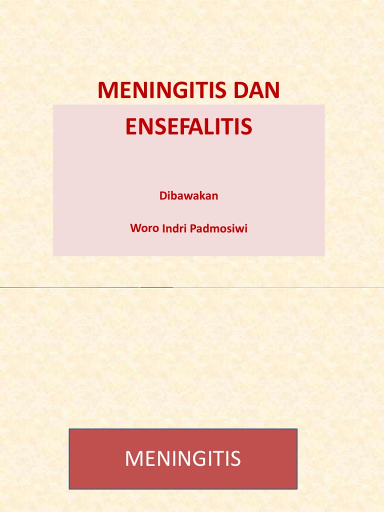 Meningitis Ensefalitis REVISI | PDF