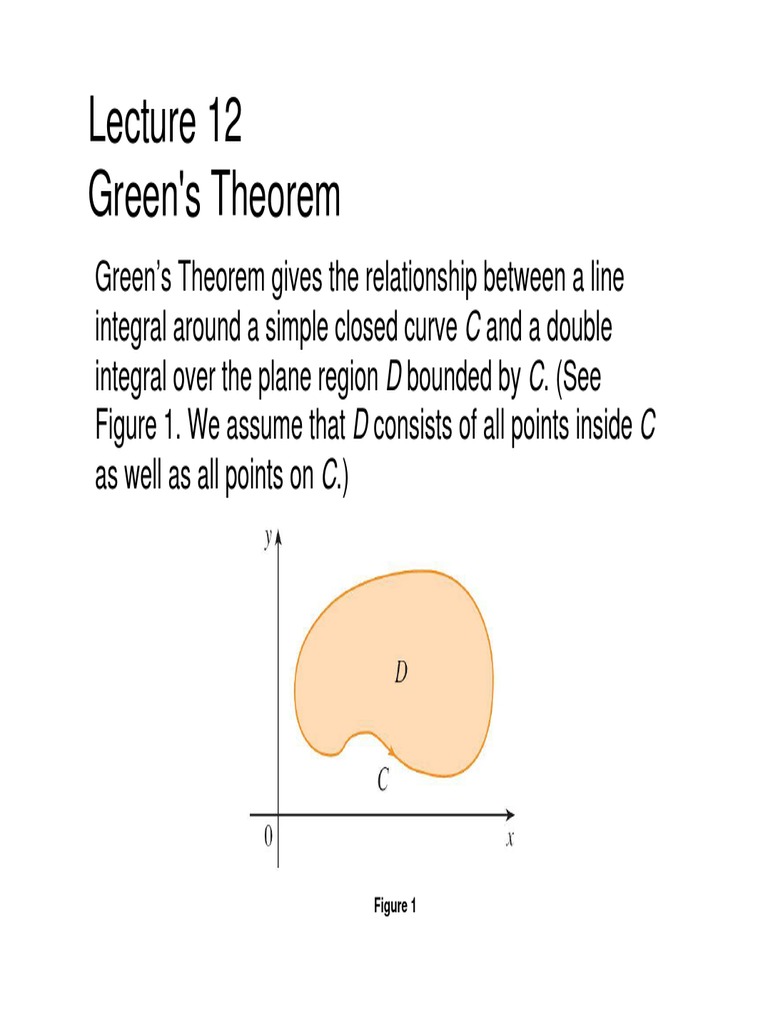 Green's Theorem | PDF | Integral | Area