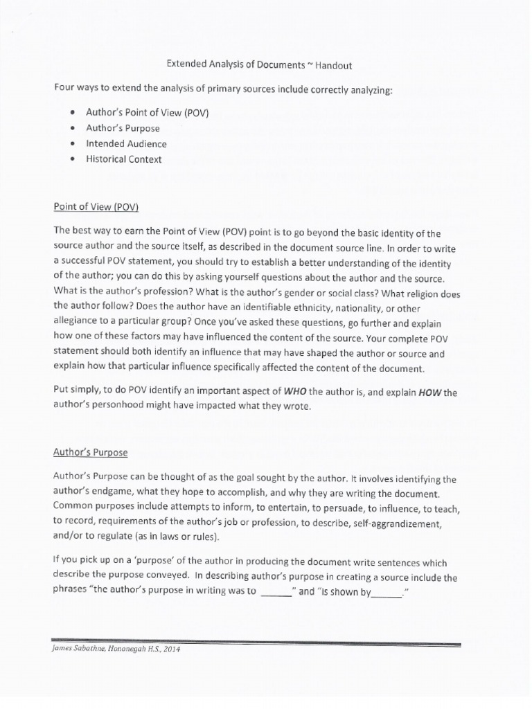 James DBQ Guide Sheet-Activity With Sample | PDF