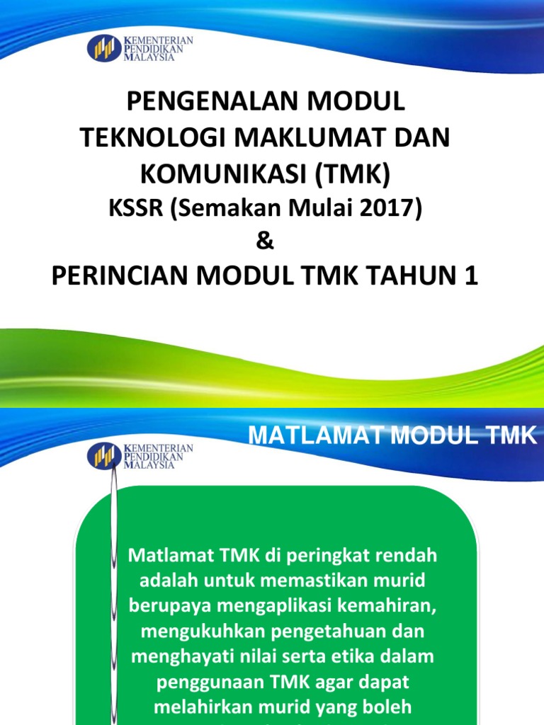 Modul TMK Tahun 1: Pengenalan dan Fokus | PDF