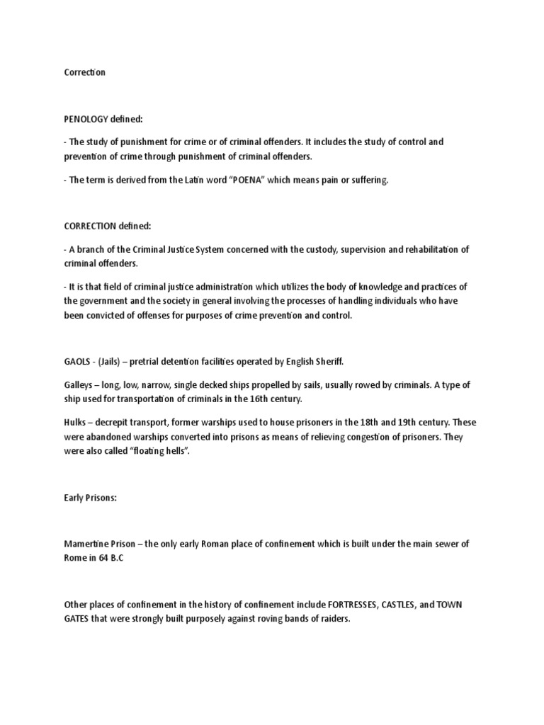 Understanding Penology and Corrections | PDF | Prison | Punishments