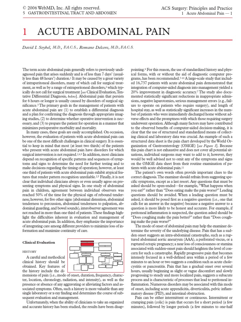 5 02 Acute Abdominal Pain | PDF | Pain | Bile