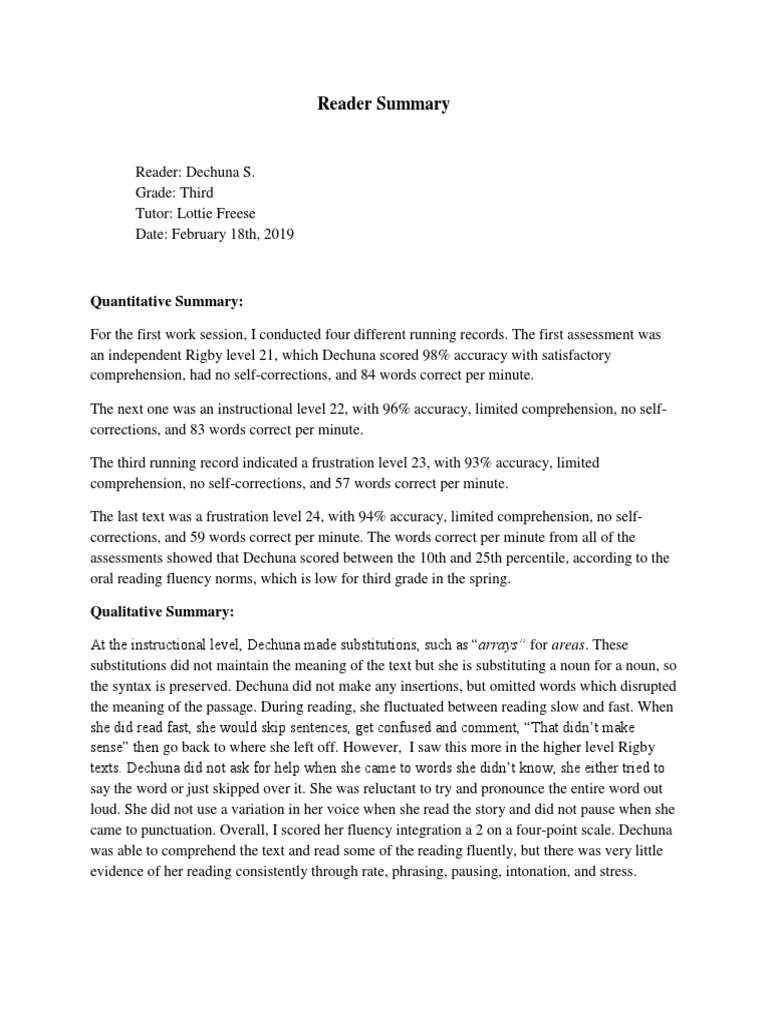 Rigby Assessment | PDF | Fluency | Reading Comprehension