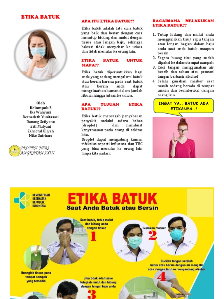 Leaflet Etika Batuk | PDF