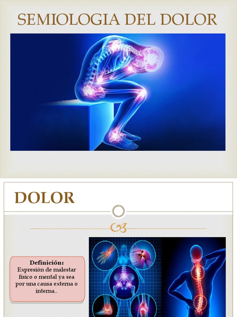 Semiología del Dolor y Tipos | PDF | Dolor | Síntomas y signos: general