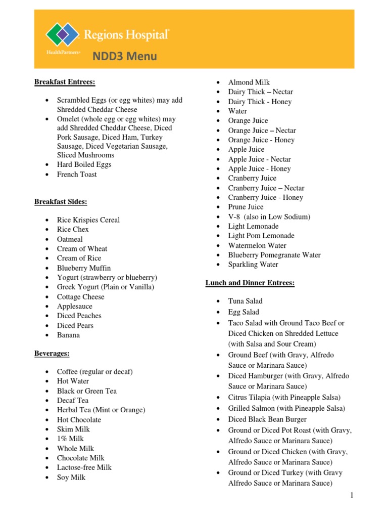ndd3 Menu For Room Service 12ptfont | PDF | Gravy | Salad