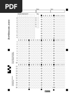 Shading Answer Sheet Template | PDF | Tests | Student Assessment And ...