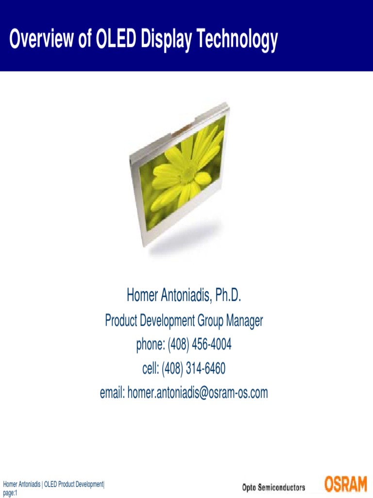 Oled PDF | PDF | Oled | Electronic Engineering