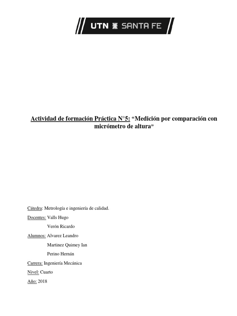 TP.1 M&C Mediciones Con Calibres | PDF | Tolerancia de ingeniería | Science