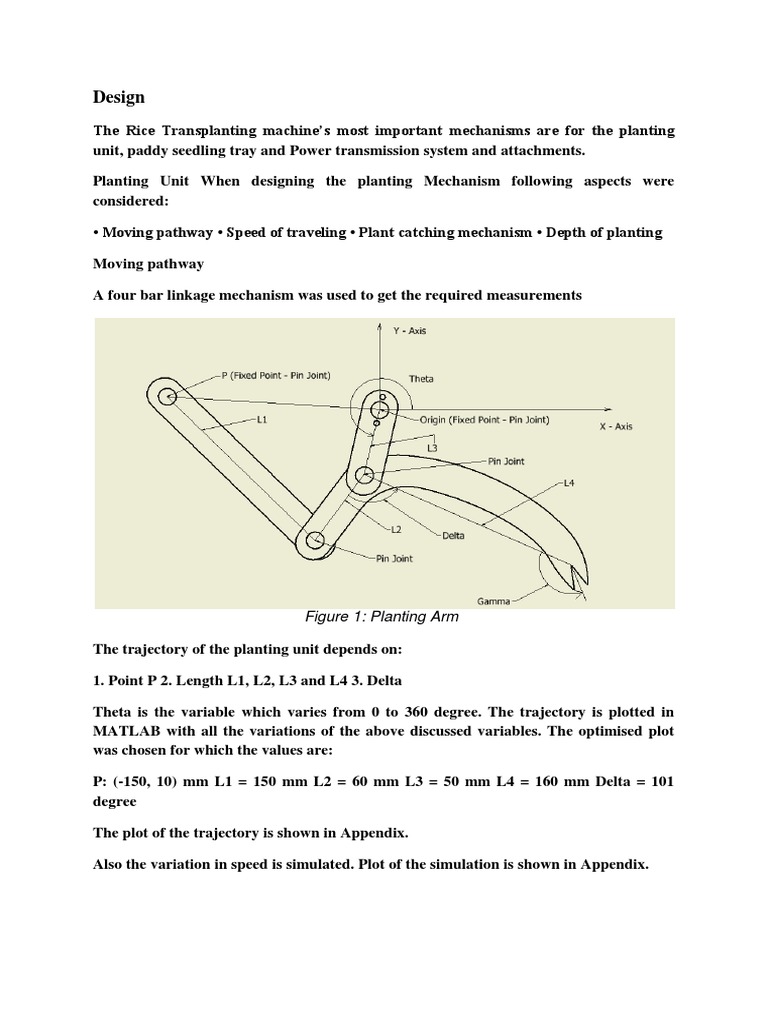 Rice Transplanting Machine Design | PDF | Plant Nursery | Plants