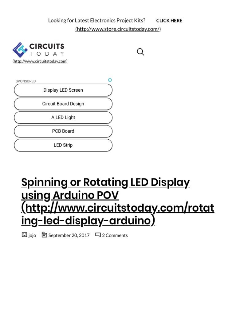 Spinning - Rotating LED Display Using Arduino POV | PDF | Light ... Spinning - Rotating LED Display Using Arduino POV | PDF | Light ...