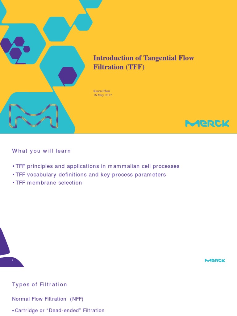 6.introduction To TFF - Karen PDF | PDF | Membrane | Filtration