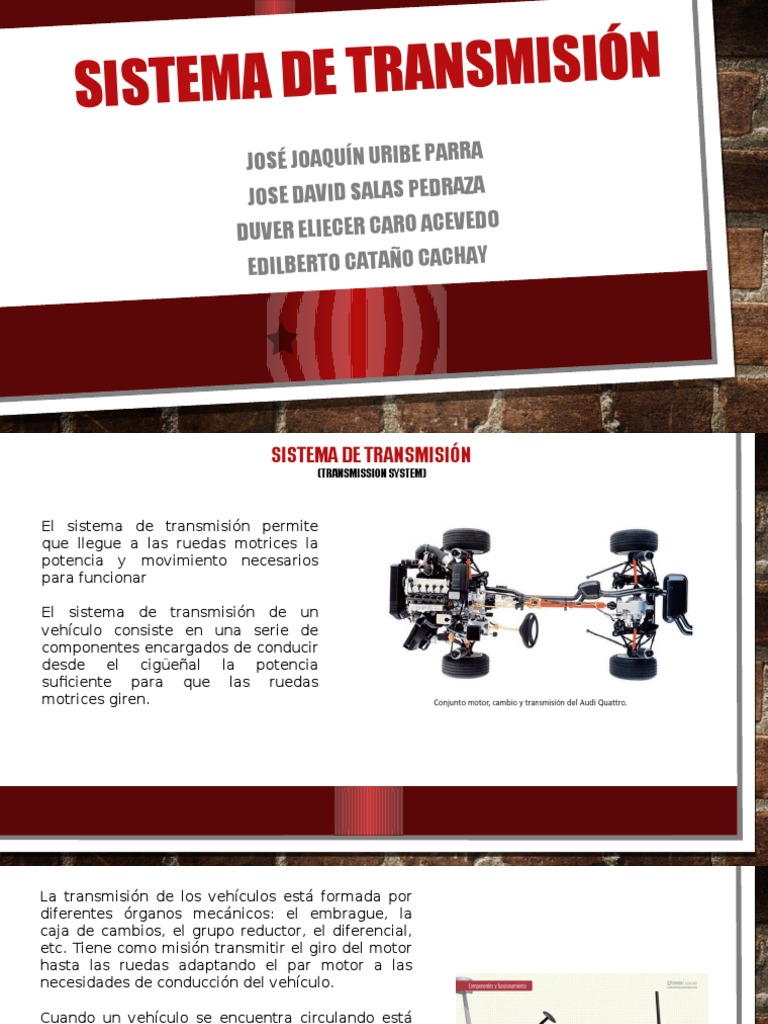 Sistema de Transmision | PDF | Tracción en las cuatro ruedas ...