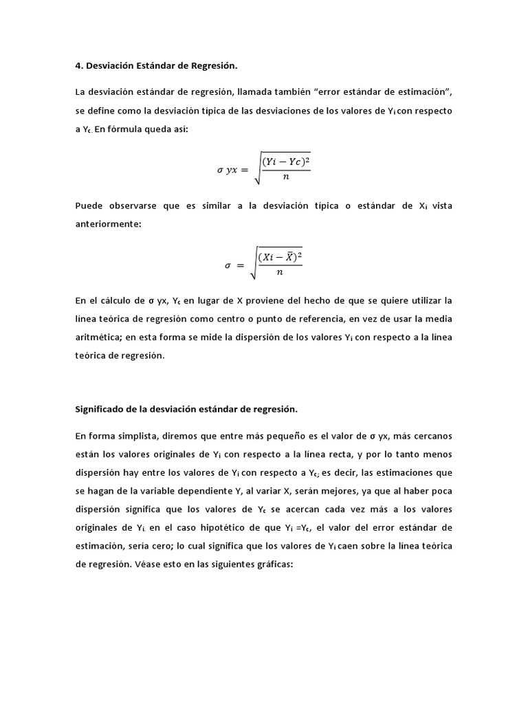 Error Estandar Estimado | PDF | Desviación Estándar | Error estándar