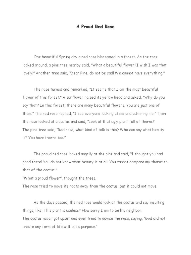 A Proud Red Rose | PDF