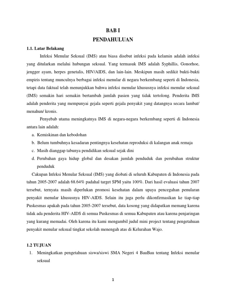 Memahami Infeksi Menular Seksual (IMS) | PDF