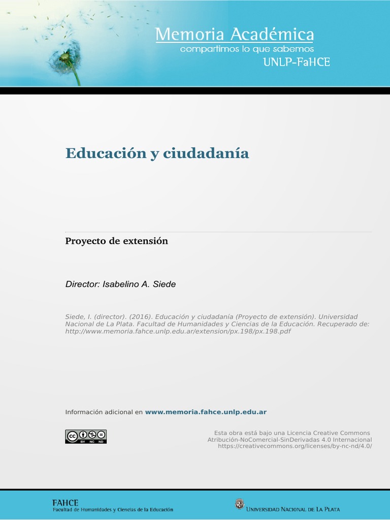 Ejemplo de Proyecto de Extension PDF | PDF | Maestros | Educación primaria