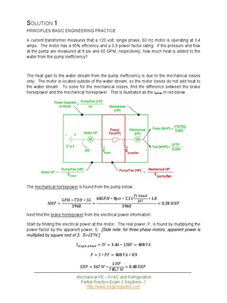 PE Exam - HVAC | PDF | Hvac | Heat Exchanger