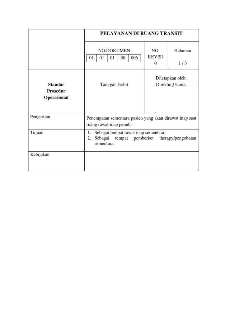 Ruang Transit Fix | PDF