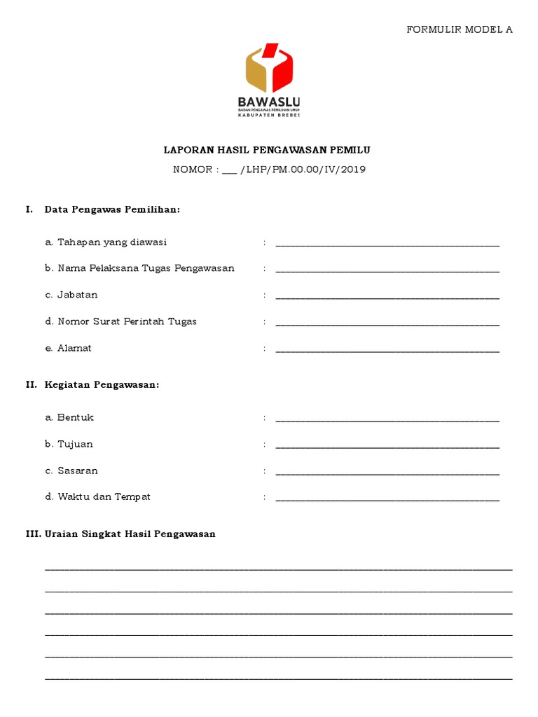 Contoh Form AKP - AA - PS (Untuk PTPS) Docx | PDF
