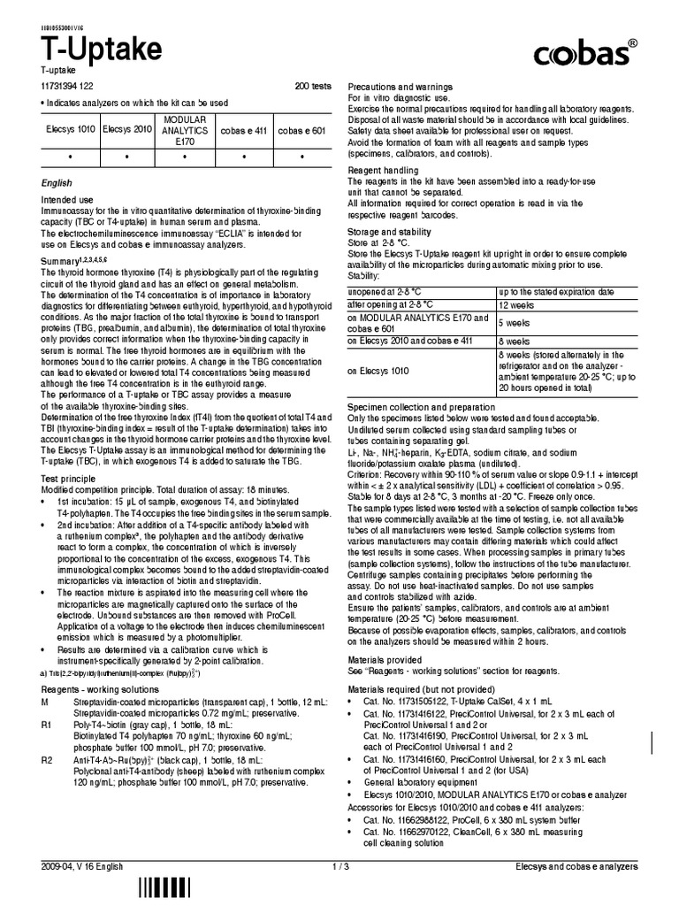T Uptake | PDF | Chemistry | Nature
