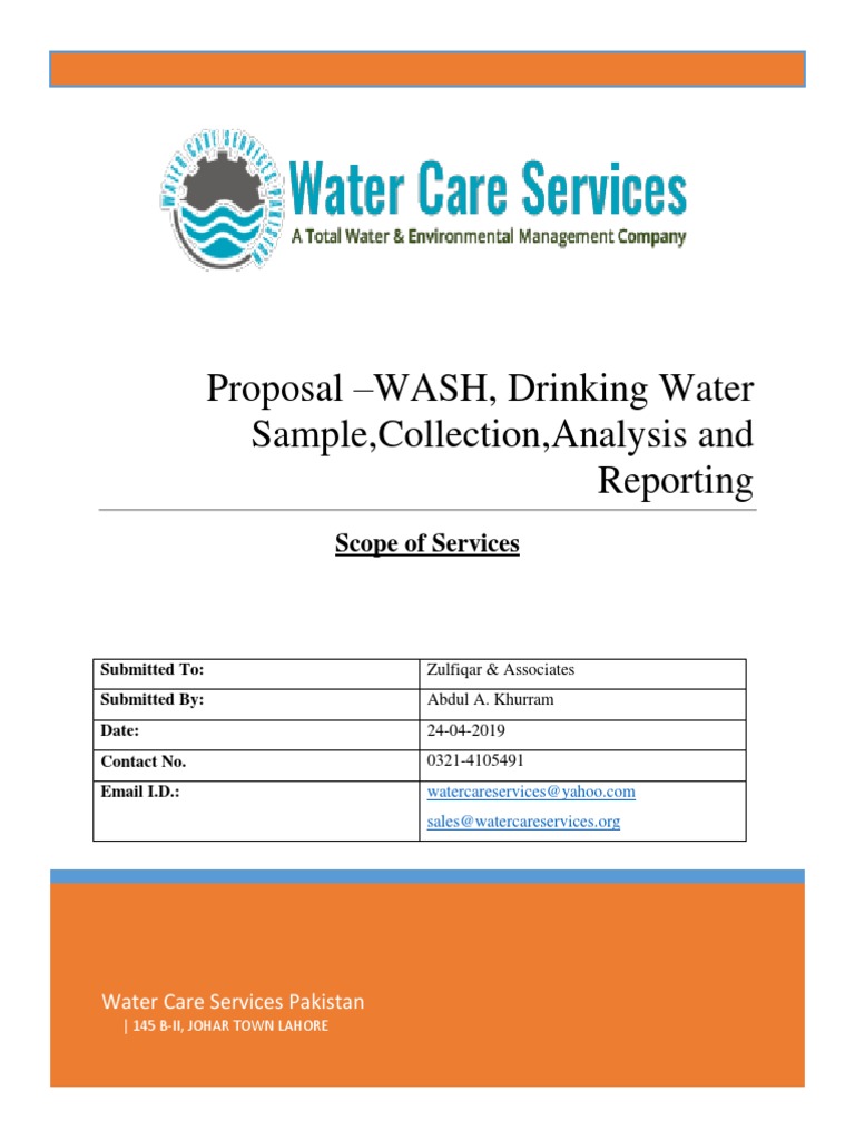 Bottled Water Project Proposal Overview | PDF | Bottled Water ...