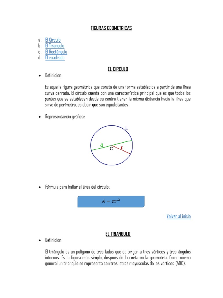 Figuras Geometricas | PDF | Rectángulo | Triángulo