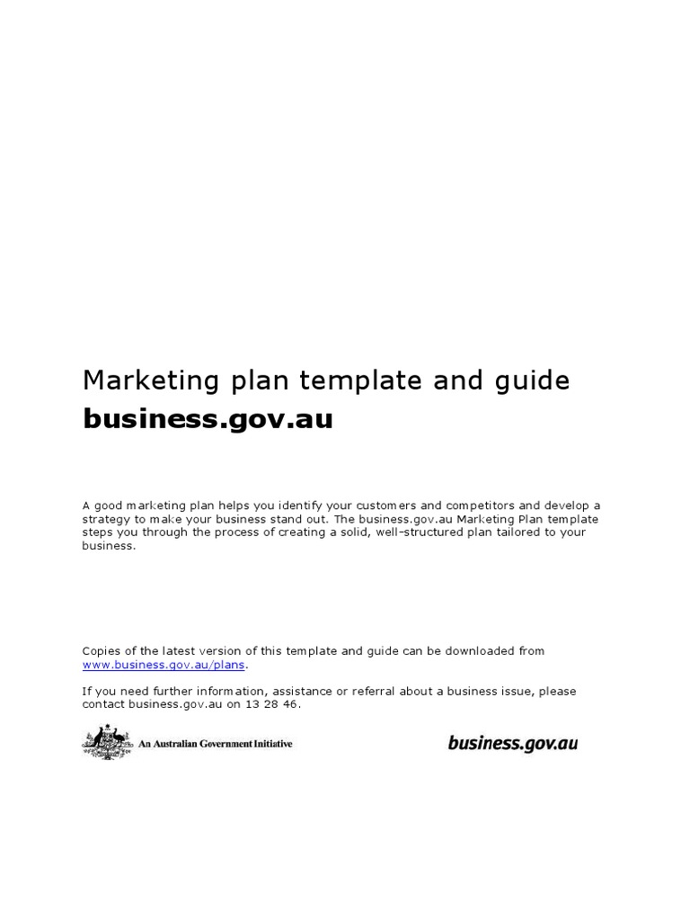 Marketing Plan Template and Guide | PDF | Marketing | Advertising