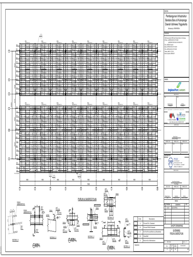 Purlin & Sagrod Plan Drawing | PDF