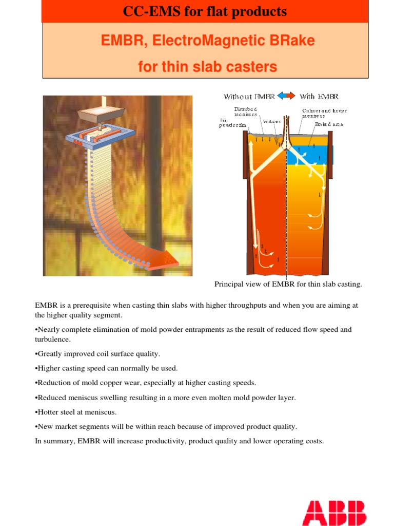 Embr, Electromagnetic Brake For Thin Slab Casters: Cc-Ems For Flat ...