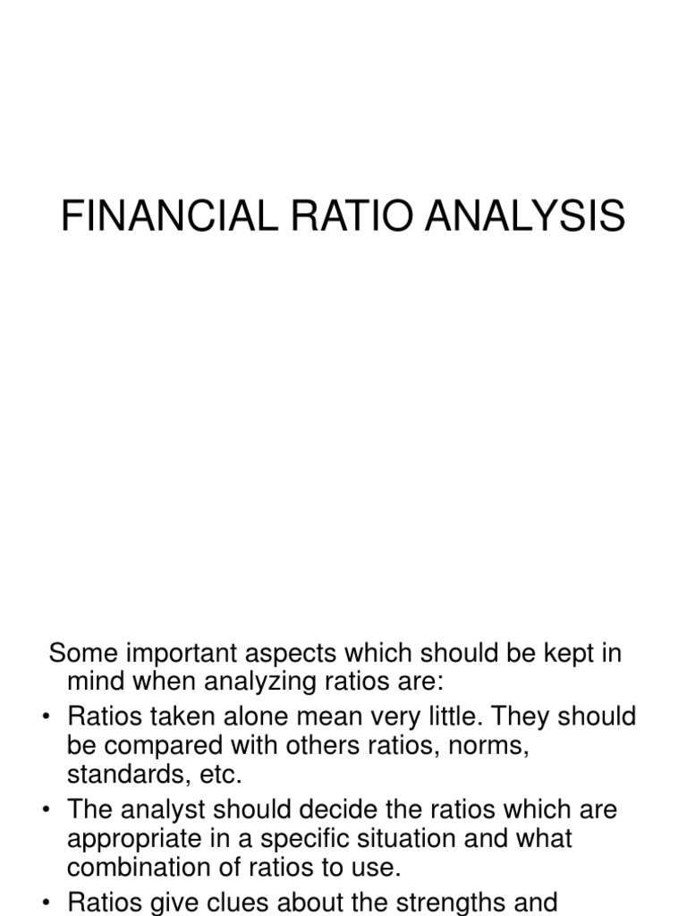 Financial Ratio Analysis | PDF | Debt | Equity (Finance)
