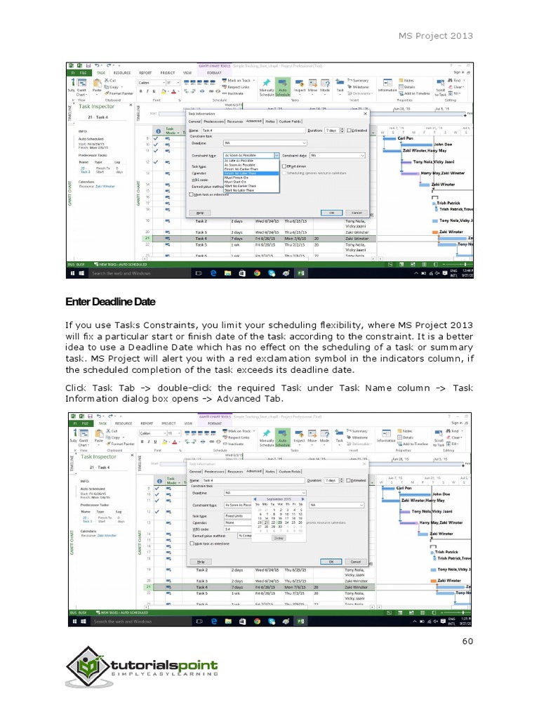 Ms Project Tutorial 65 | PDF