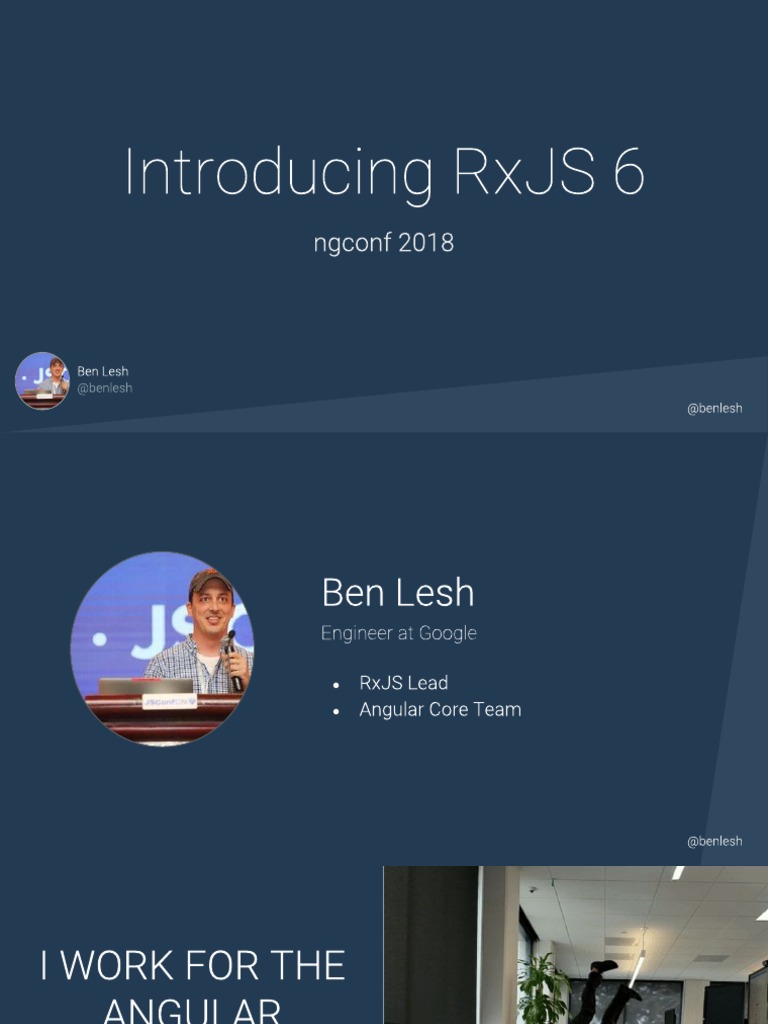 Introducing Rxjs 6 Ngconf 2018 Pdf Computing Software 