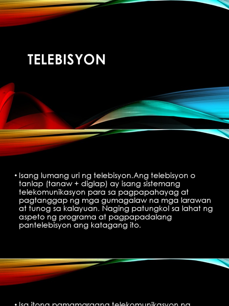 Presentation (5) Telibisyon | PDF
