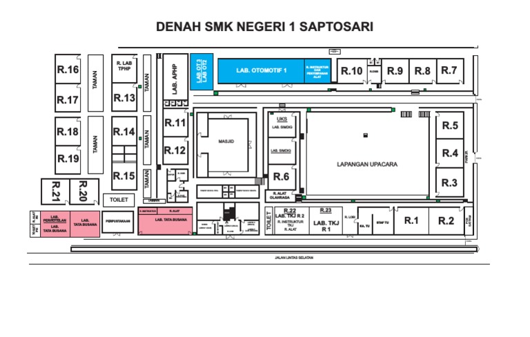 Denah SMK Negeri 1 Saptosari Layout | PDF
