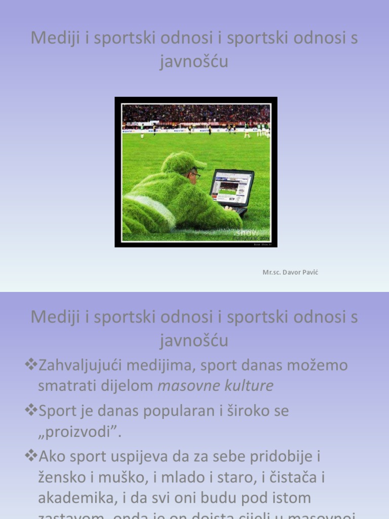 Mediji I Sportski Osj | PDF