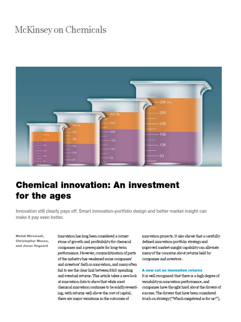 Chemical Innovation Mackeny PDF | PDF | Internal Rate Of Return ...
