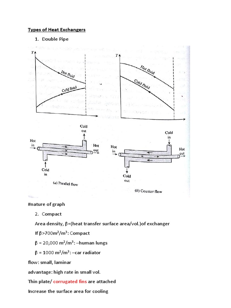 Types of Heat Exchangers and Their Analysis Using Effectiveness-NTU ...