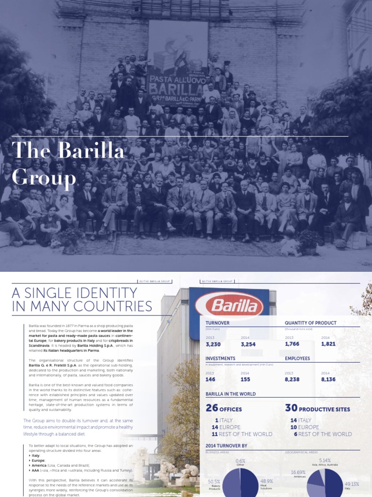 Barilla Group | PDF | Supply Chain | Wheat