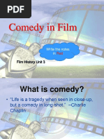 Comedy Genre Codes and Conventions | PDF