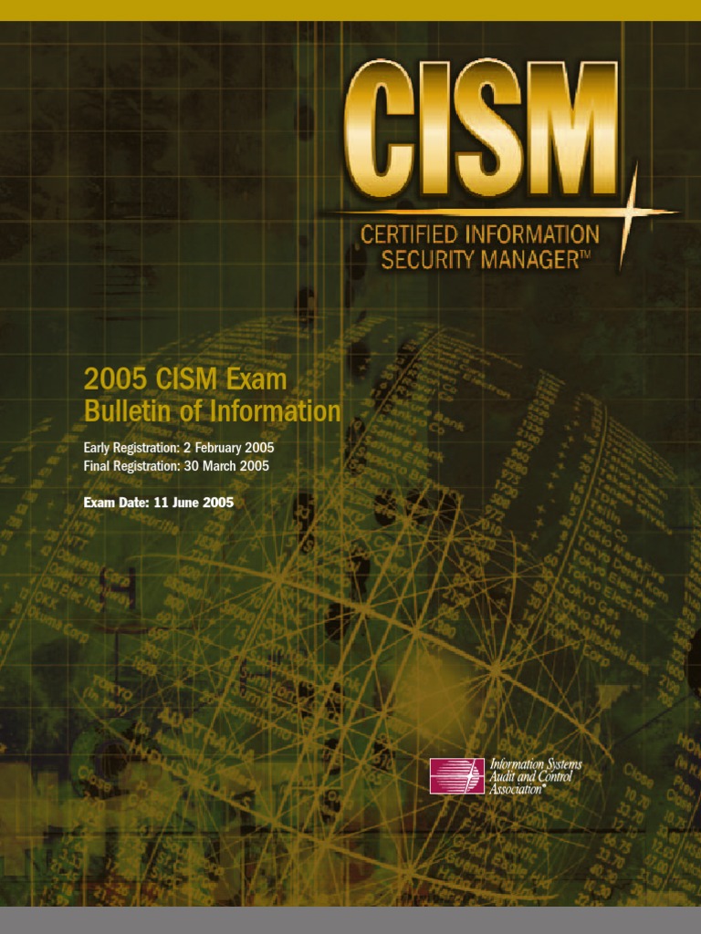 CISM Certification Brochure | PDF | Information Security | Professional ...