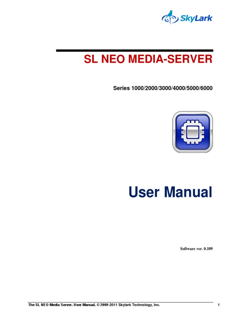 User Manual: SL Neo Media-Server | PDF | Streaming Media | Server ...