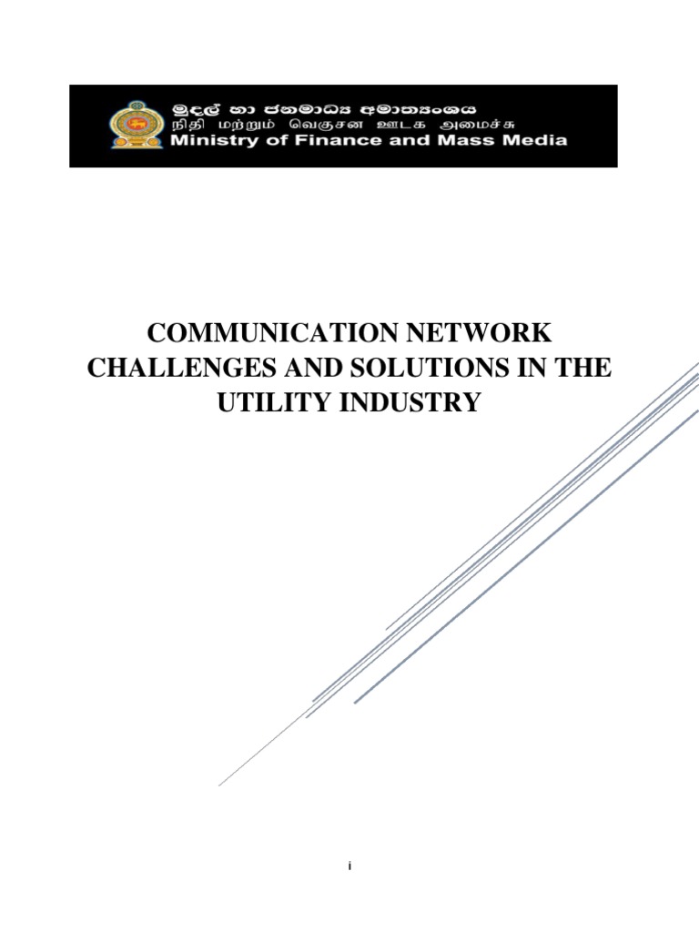 Communication Network Challenges and Solutions in The Utility Industry ...