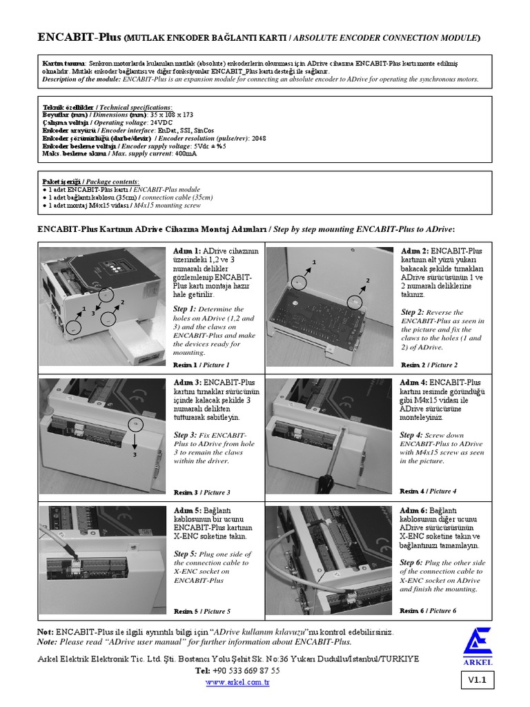 ENCABIT-Plus Mounting Description V11 | PDF