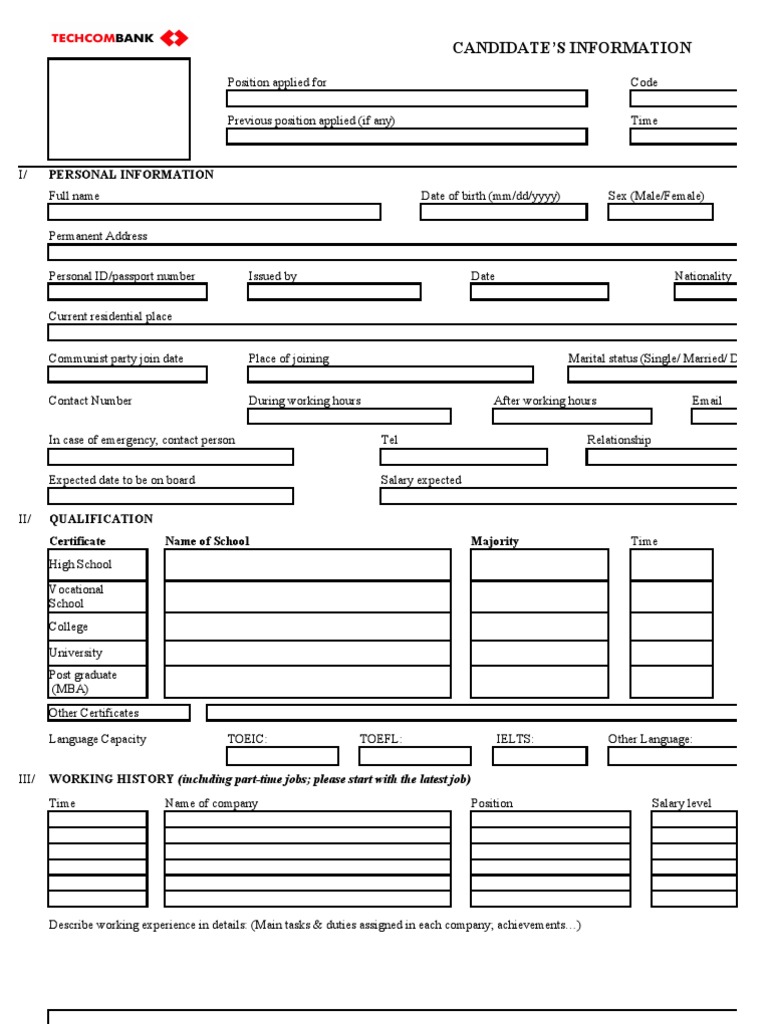 Application Form in English | PDF | Social Institutions | Social Science